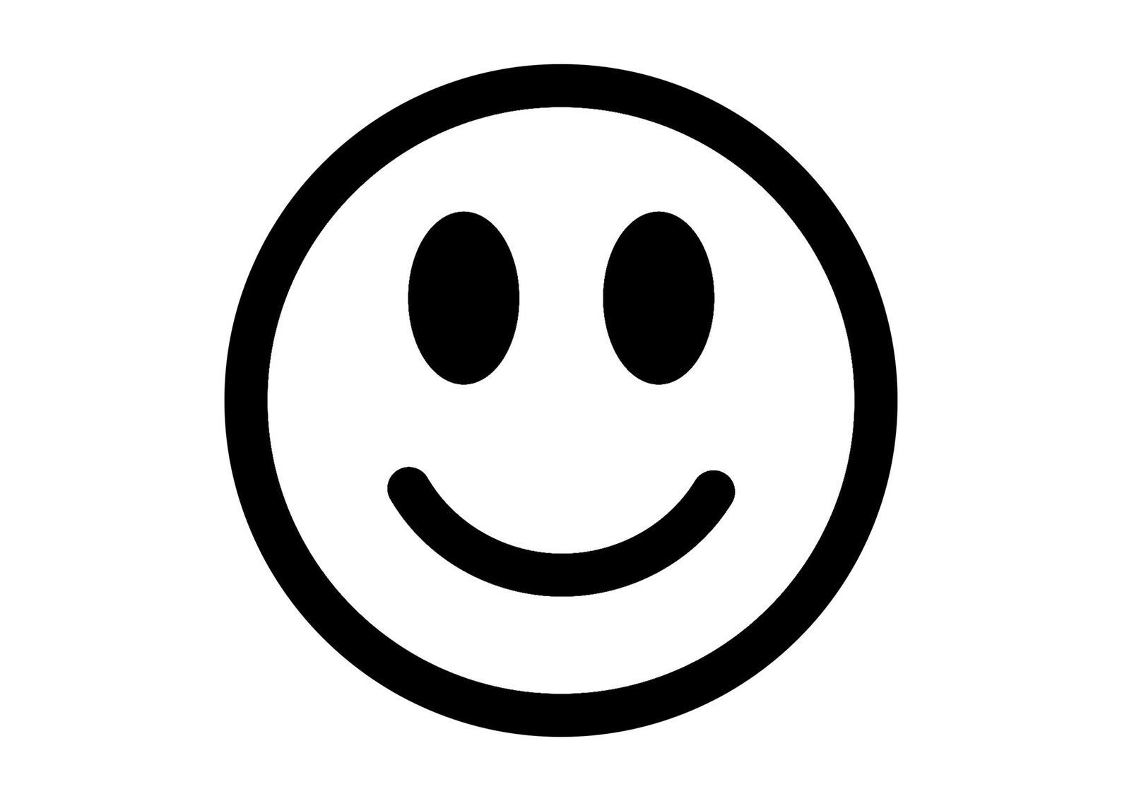 Playful Happy Smiley Face Silhouette Clip Art - 10 Instant Black ...