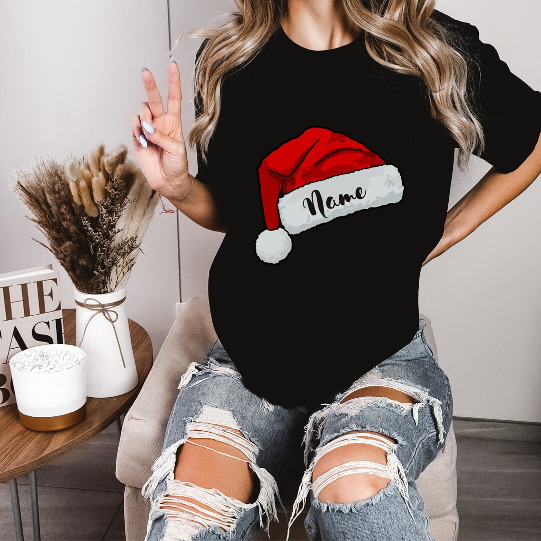 Xmas Party Shirt Holiday Gift Santa Clause Hat Custom Shirt ...