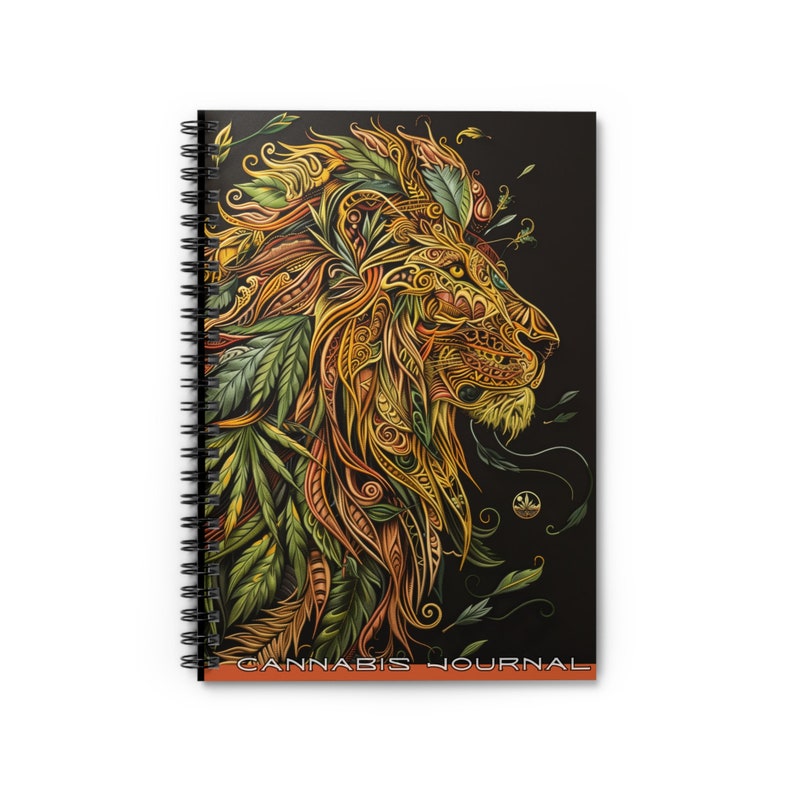 Cannabis Notebook Cannabis Art Marijuana Journal Filigree Design Weed ...