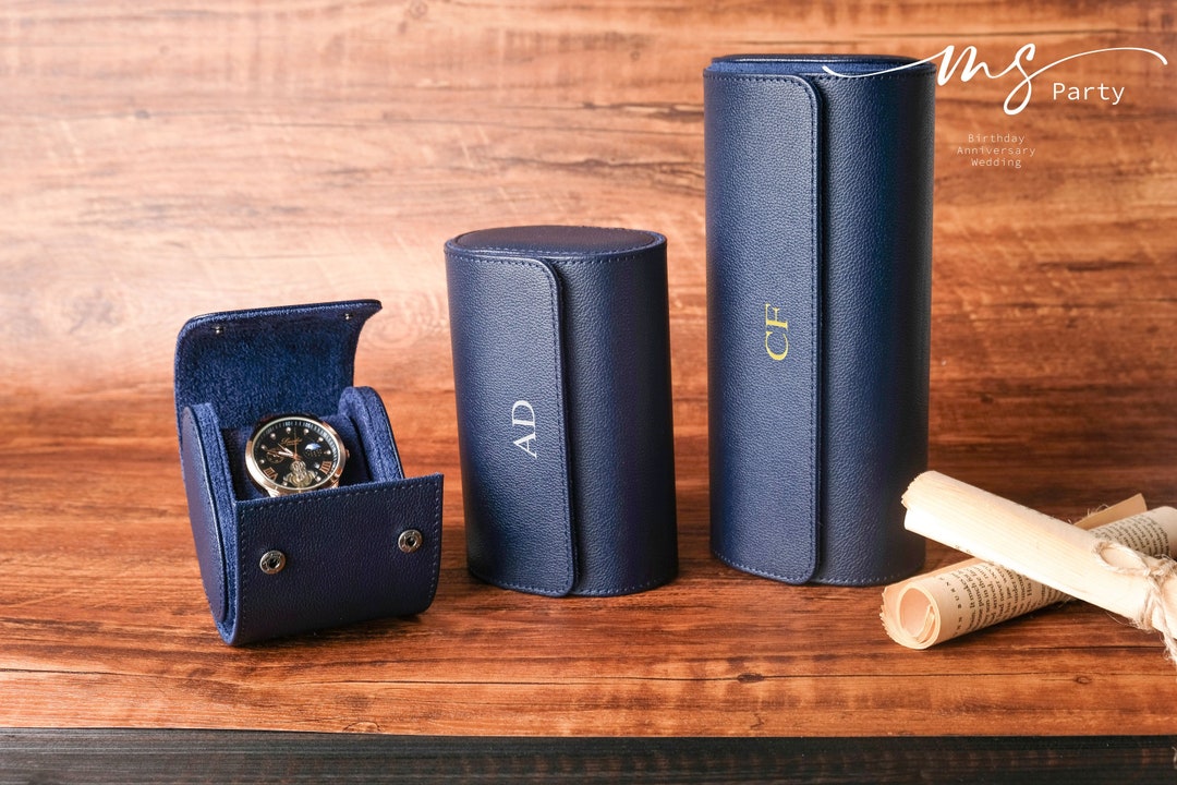 Custom Leather Watch Box,personalized Leather Watch Box,engraved ...