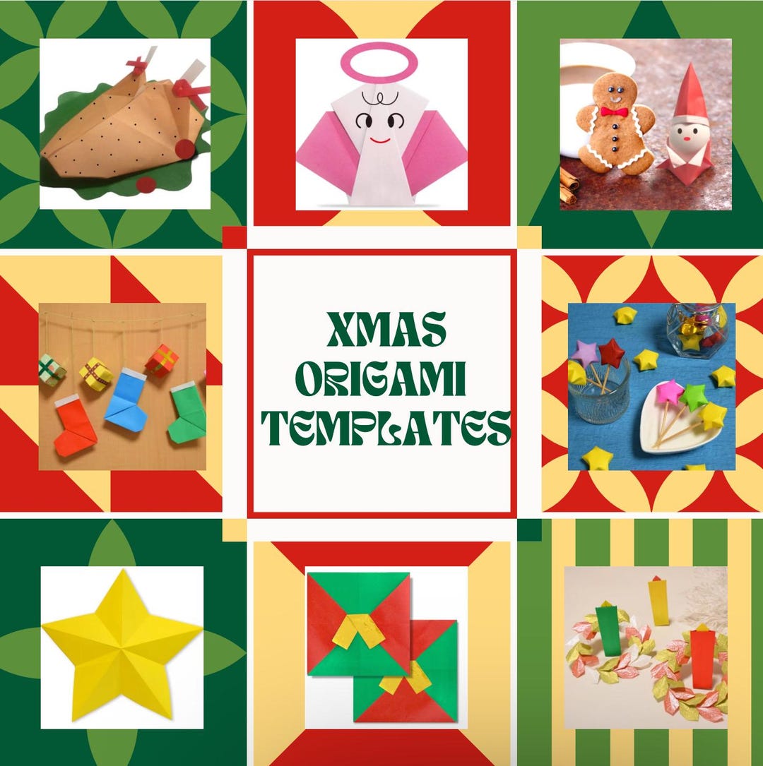 Christmas Origami Tutorial PDF Easy Holiday Paper Folding Designs for ...
