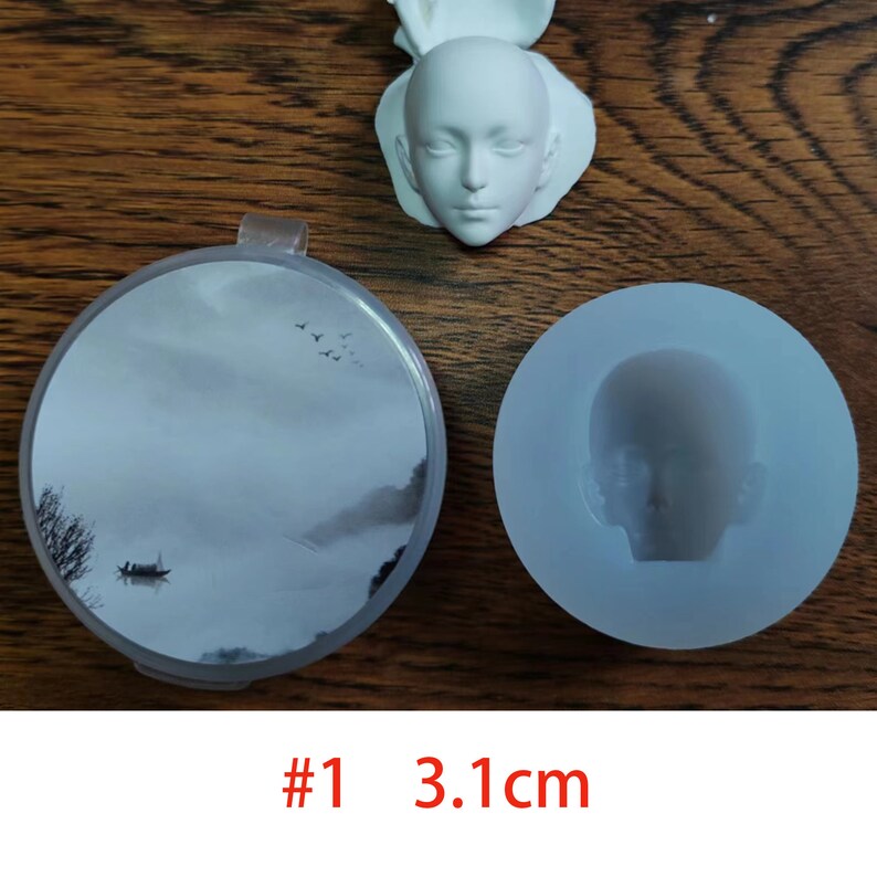 Anime Male Face Molds Light Clay Brooch Badge Baby Face - Etsy