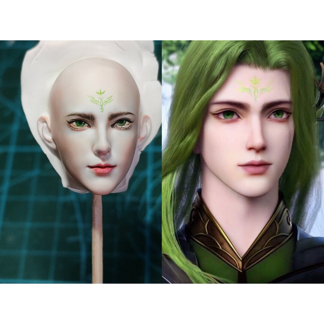 Anime Male Face Molds Light Clay Brooch Badge Baby Face - Etsy
