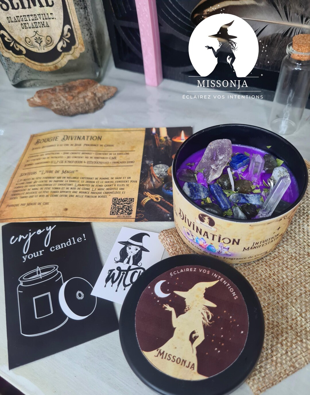 Handmade Candle "divination" + Oracle Free PDF Format - Soy Wax - Magic ...