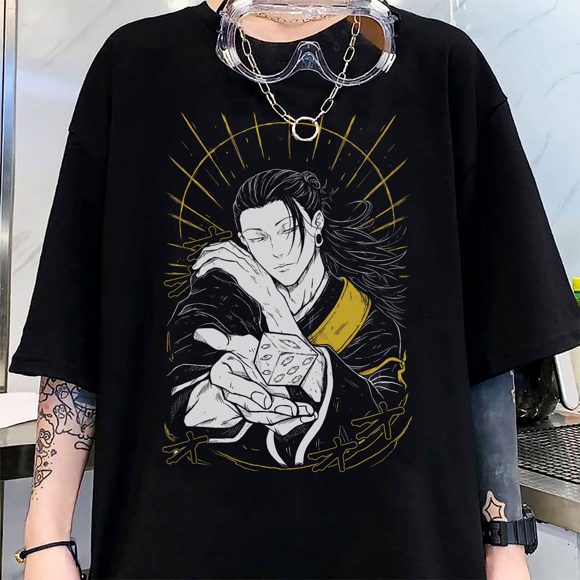 Geto Suguru Shirt, Gojo Satoru Shirt, Anime Manga T-shirt, Jjk Divine ...