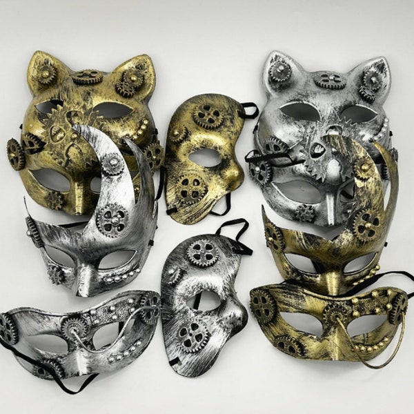 Half Face Cat Mask - Etsy