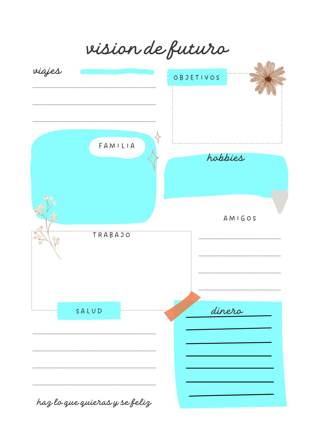 Perpetual Planner PDF DIN A4 | Weekly and Monthly Planner | Personal ...