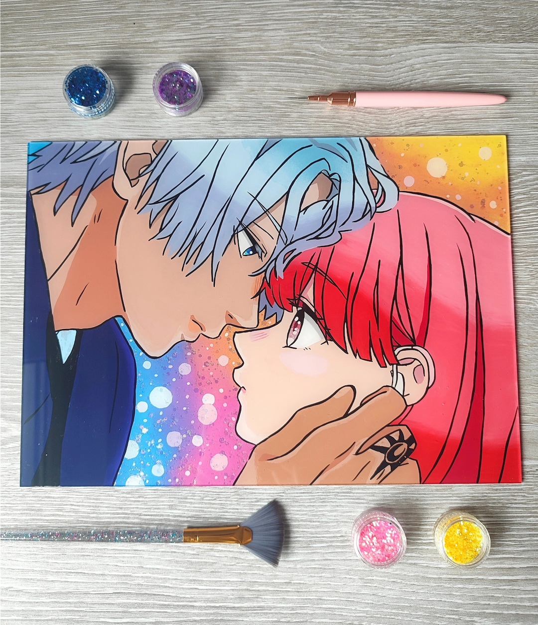 Stained Glass / Glasspainting Anime / Glassart Anime - Etsy