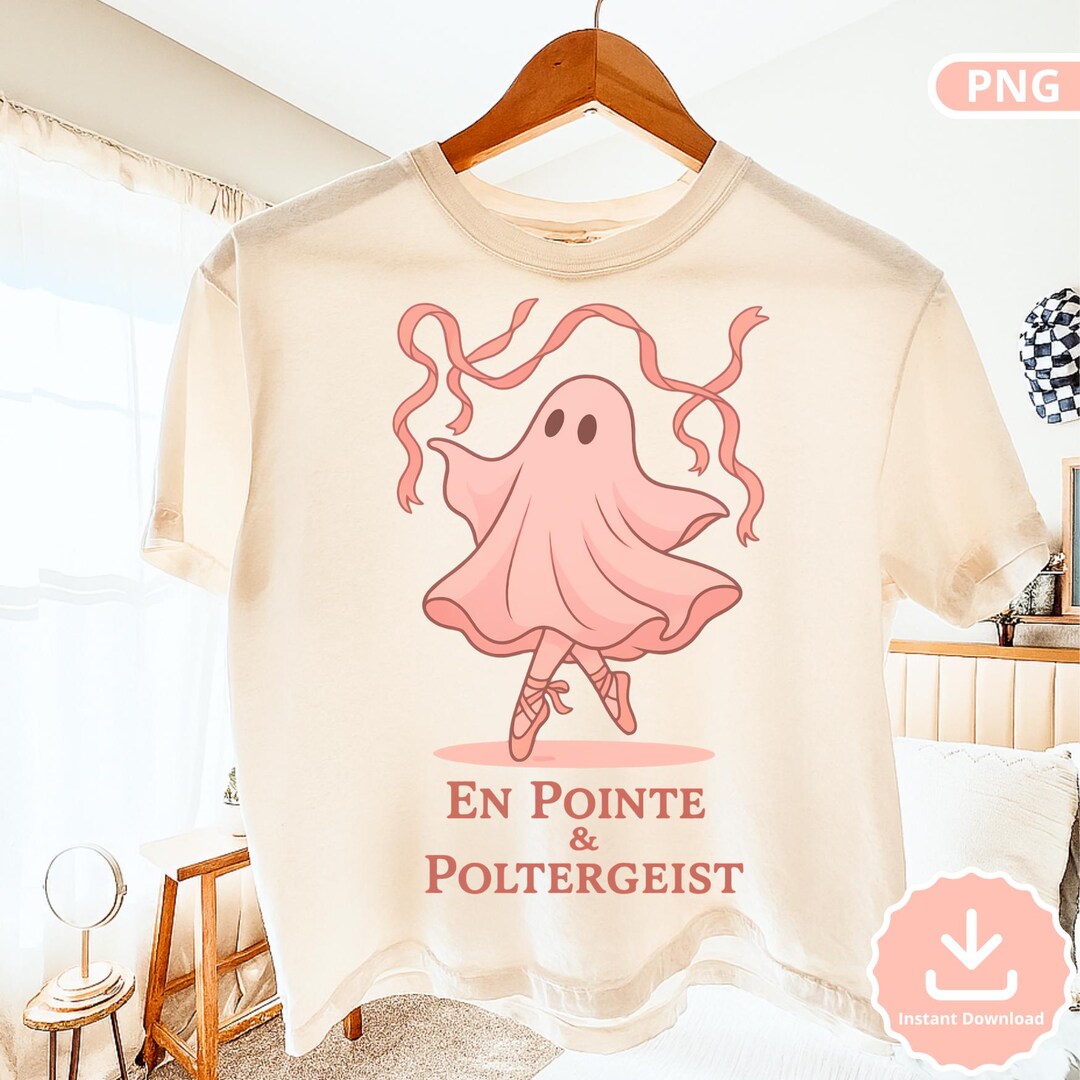 Ballerina Ghost PNG: Ballet Halloween Sublimation Design (digital ...