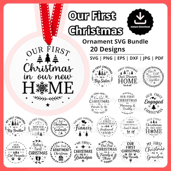 Our First Christmas Svg - Etsy