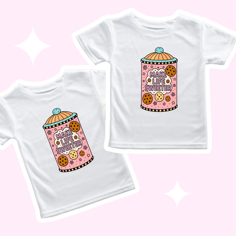 Cookie Jar SVG: Make Life Sweeter Design, Bakery Art (instant Download ...