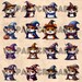 Tiny Halloween Hamster Wizard Clipart Bundle Instant Download for ...