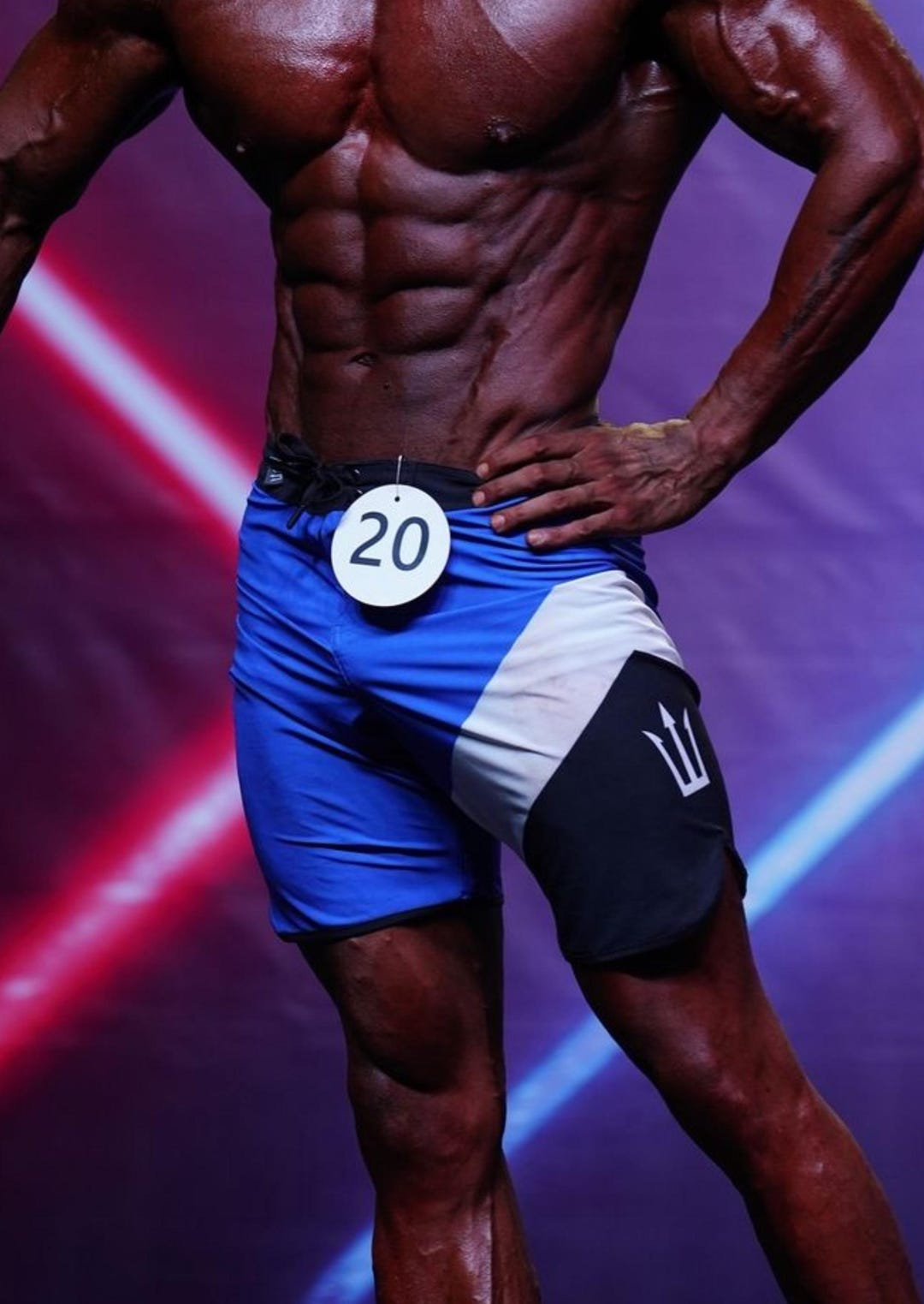 POSE I DOWN Speedsky Blue Npc Short Boardshort Men's Physique Npc Short ...