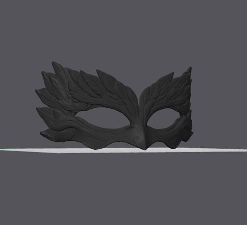 Mystical Leaf Masquerade Mask Nature-themed Cosplay Mask 3D Printing ...