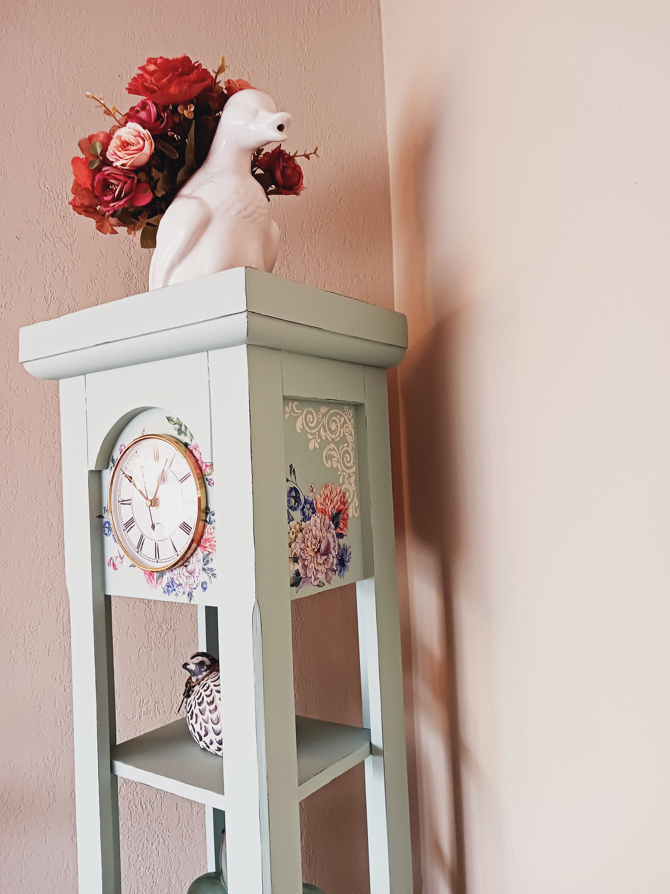 Standing Clock With Shelves - Etsy