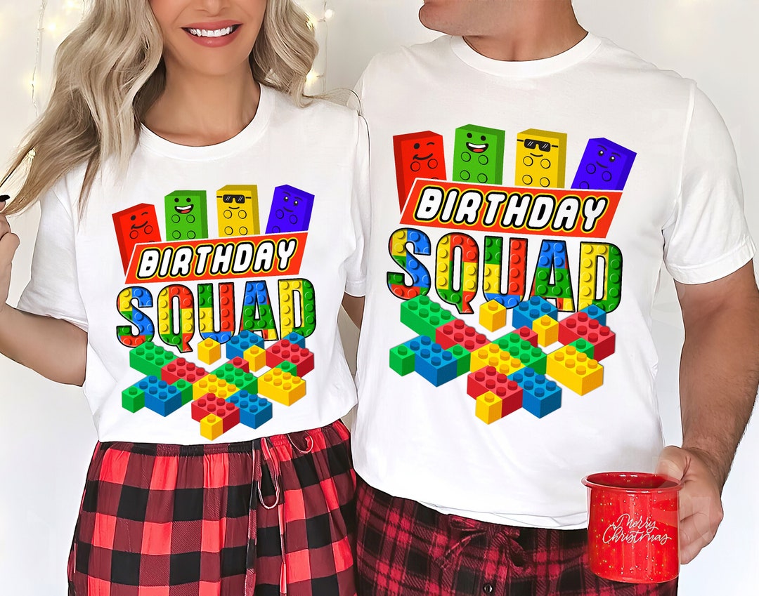 Building Bricks Birthday Squad Shirt Party Family Vacation - Etsy