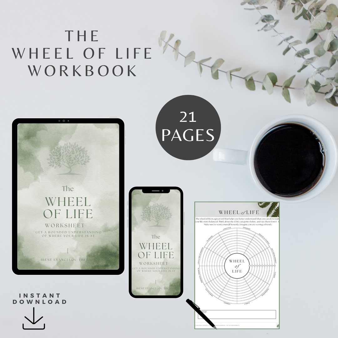 Wheel of Life Worksheet Wheel of Life Workbook Wheel of Balance Self ...