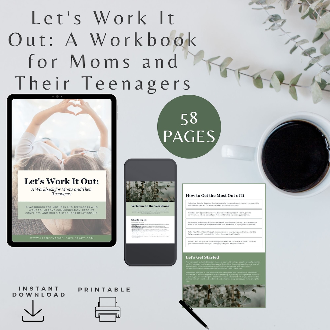Let's Work It Out A Workbook for Moms and Their Teenagers Mental Health ...