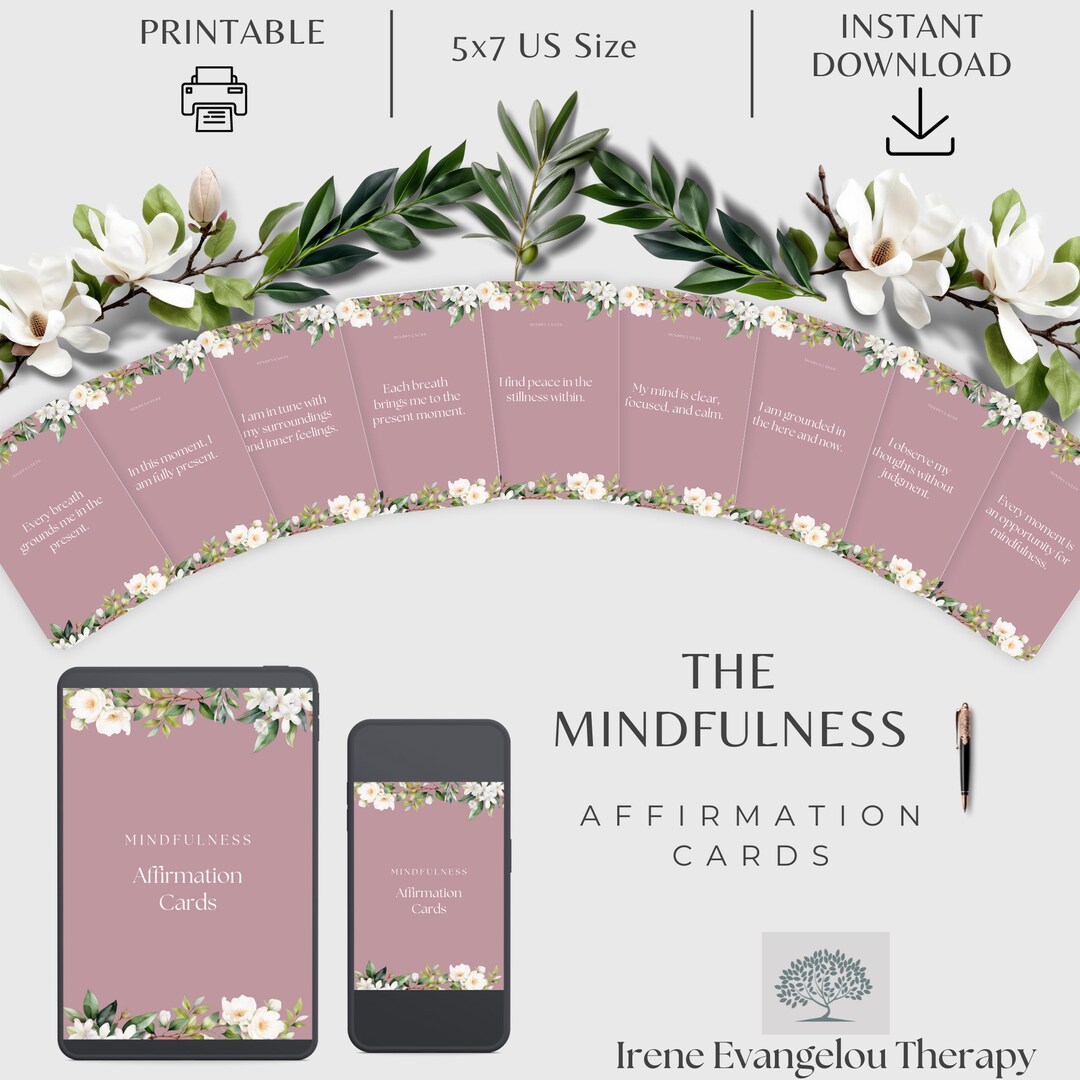 Mindfulness Affirmation Cards A Tool to Promote Mindfulness Self ...