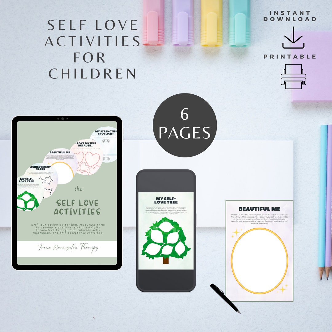 Self Love Activities for Kids Self Love Sheets for Children Kid ...