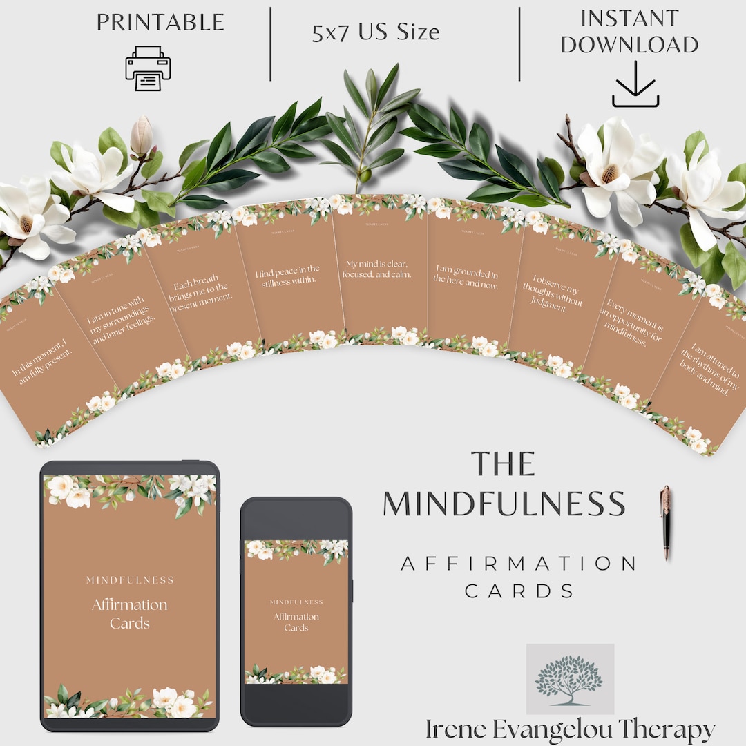 Mindfulness Affirmation Cards A Tool to Promote Mindfulness Self ...