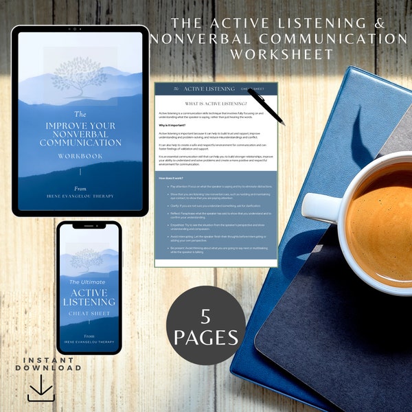 Active Listening Worksheets - Etsy