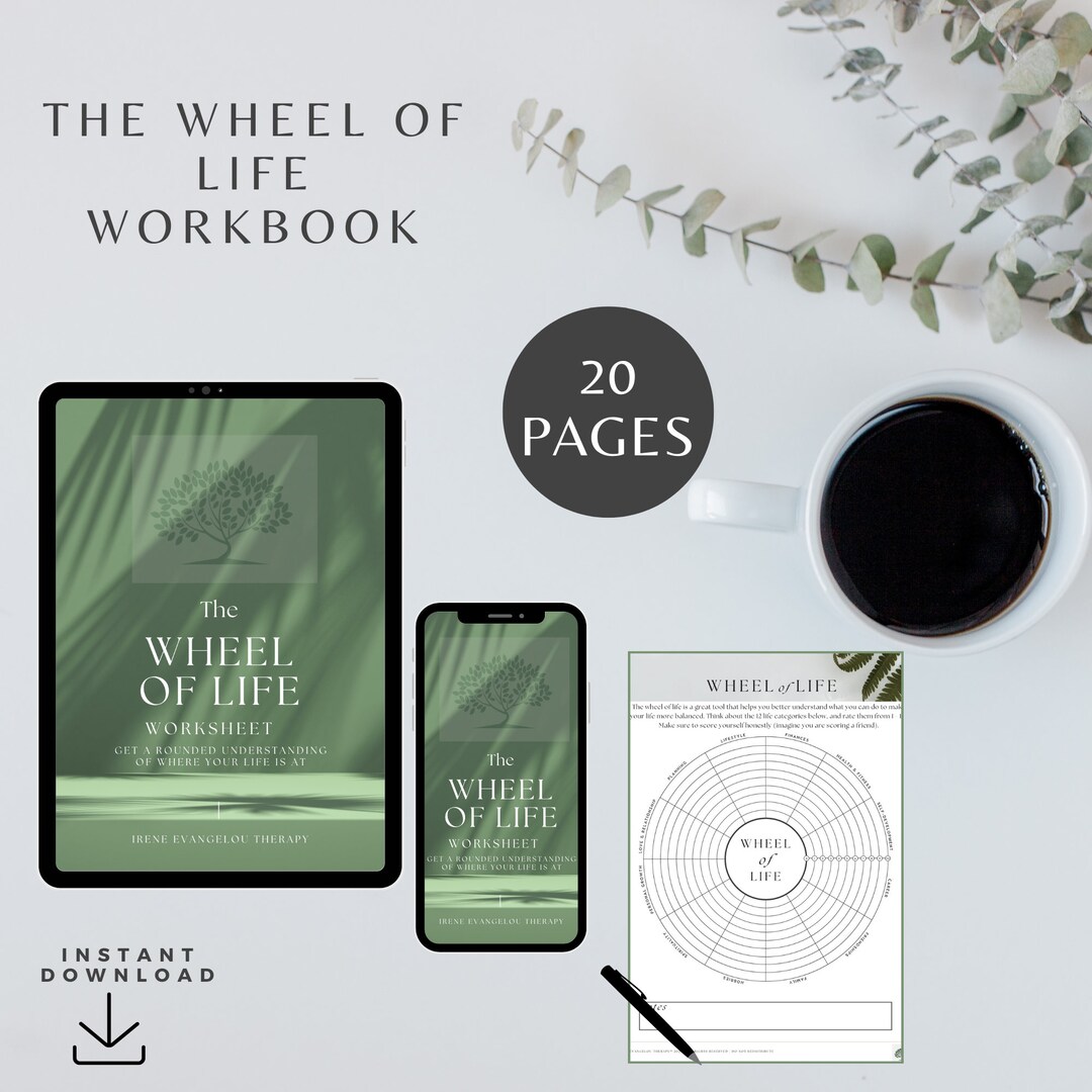 Wheel of Life Worksheet Wheel of Life Workbook Wheel of - Etsy Australia