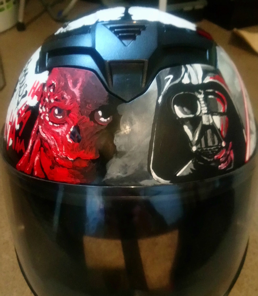 Custom Hand Painted Motorcycle Helmet - Etsy