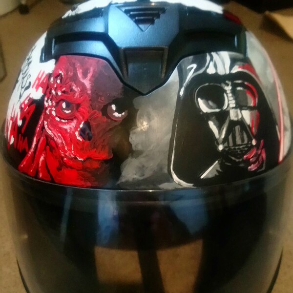Custom Motorcycle Helmet Hand Painted - Etsy