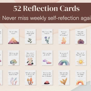 Affirmation Cards Printable - Self Reflection Card, Mental Health PNG ...