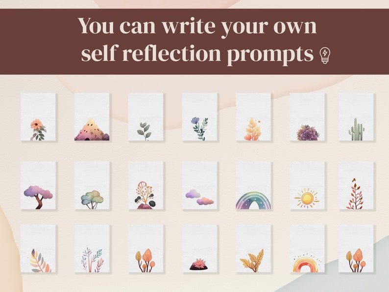 Affirmation Cards Printable - Self Reflection Card, Mental Health PNG ...