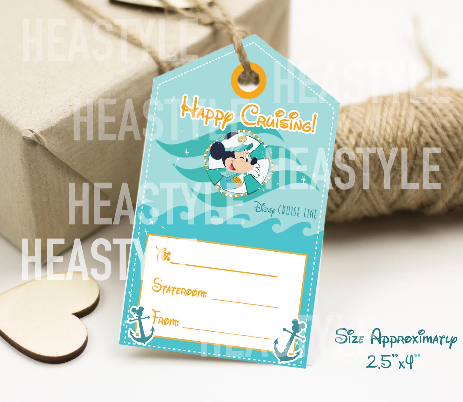 DCL Fish Extender Gift Tag - | DCL "happy Cruising" Captain Mick ...