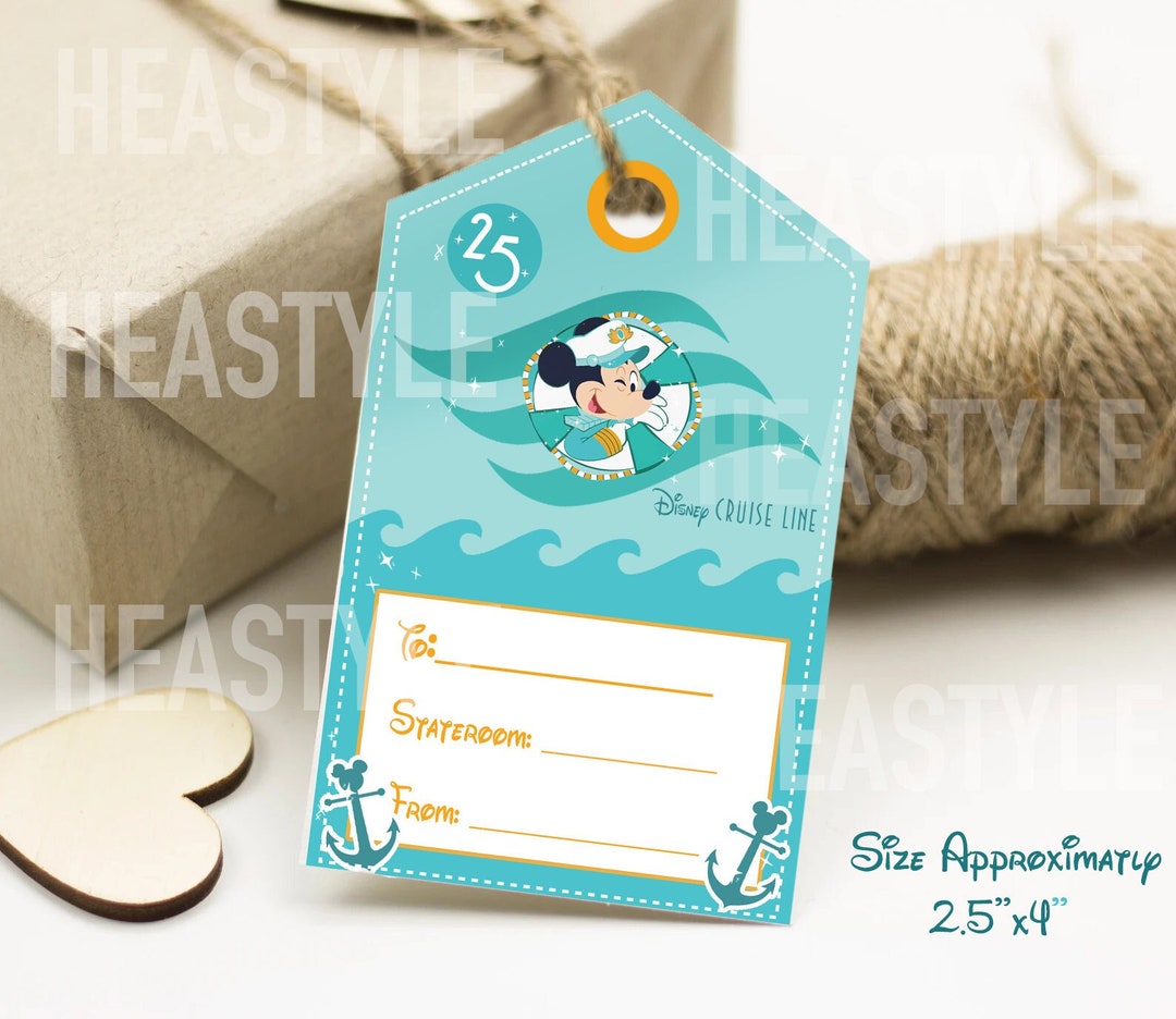 DCL Fish Extender Gift Tag - | DCL 25th Anniversary Captain Mick ...