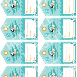 DCL Fish Extender Gift Tag - | DCL 25th Anniversary Captain Mick ...