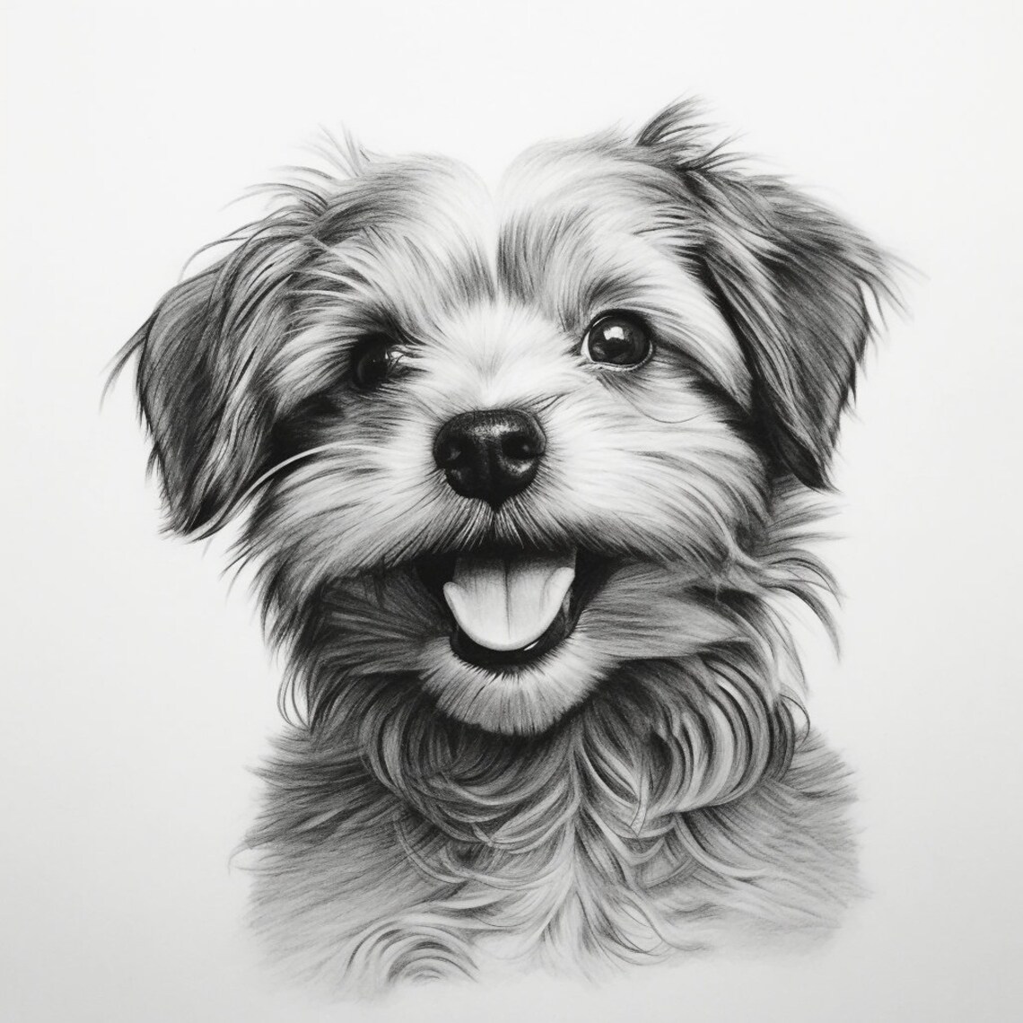 Realistic Dog Pencil Drawings - High-quality Art Prints - Etsy