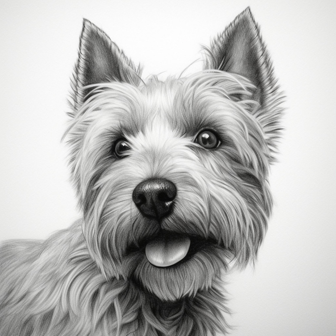 Realistic Dog Pencil Drawings - High-quality Art Prints - Etsy