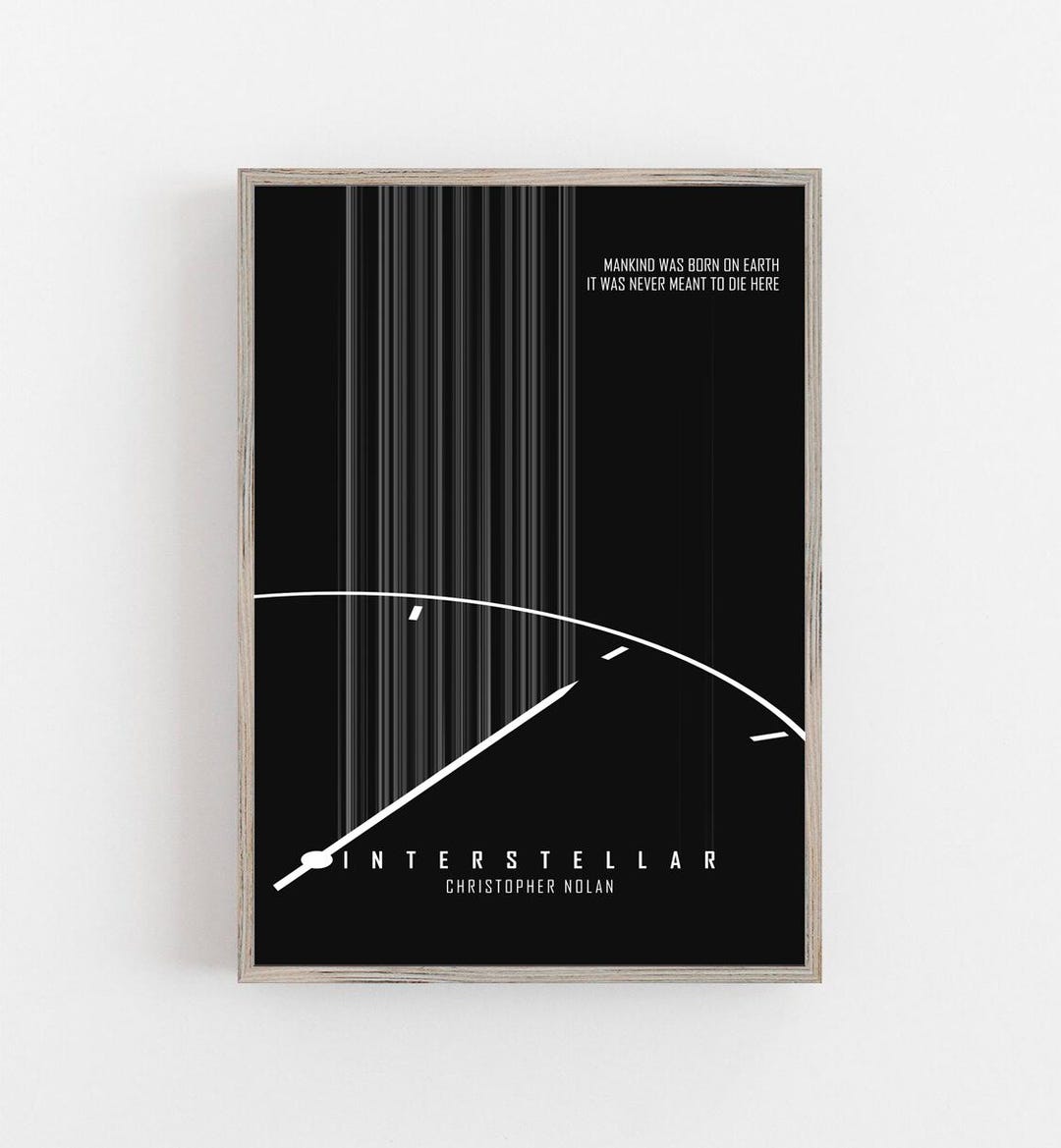 Interstellar 2014 Minimal Movie Cover Poster Interstellar Movie Artwork ...