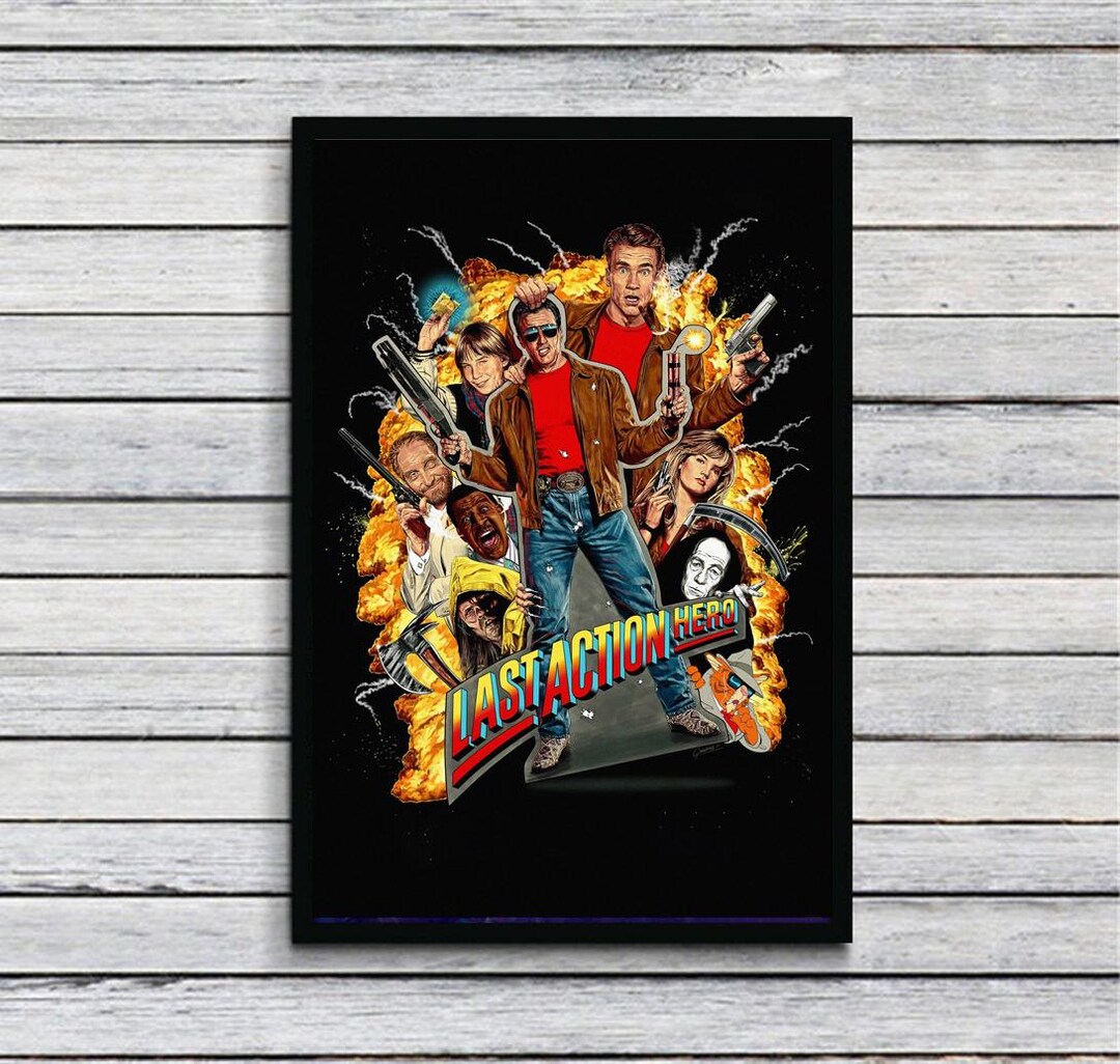 Last Action Hero 1993 Movie Poster Canvas Matte Silk A1 A2 A3 A4 5 ...