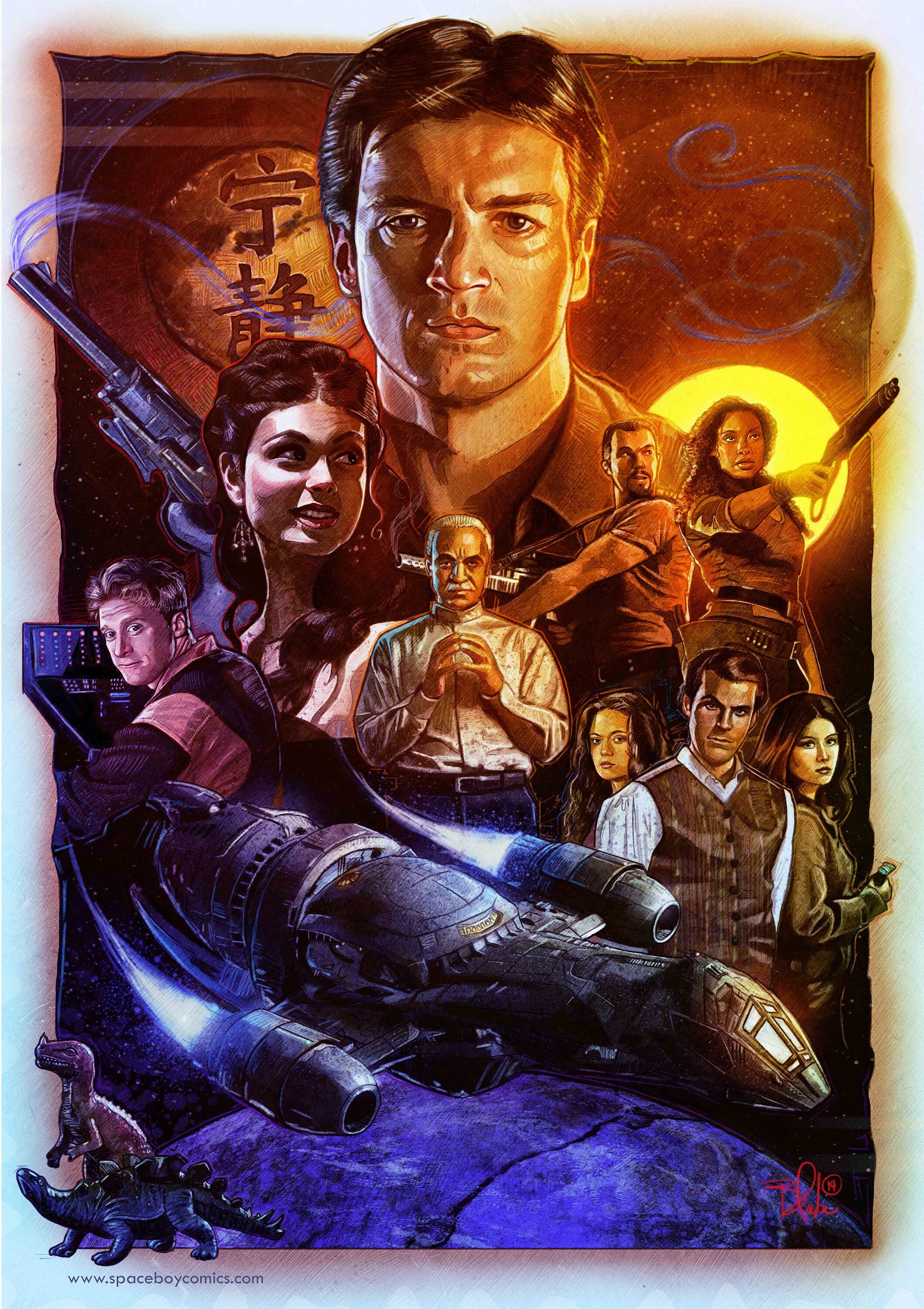 Firefly Sci-fi TV Series Artwork Home Decoration Cover Poster Canvas ...