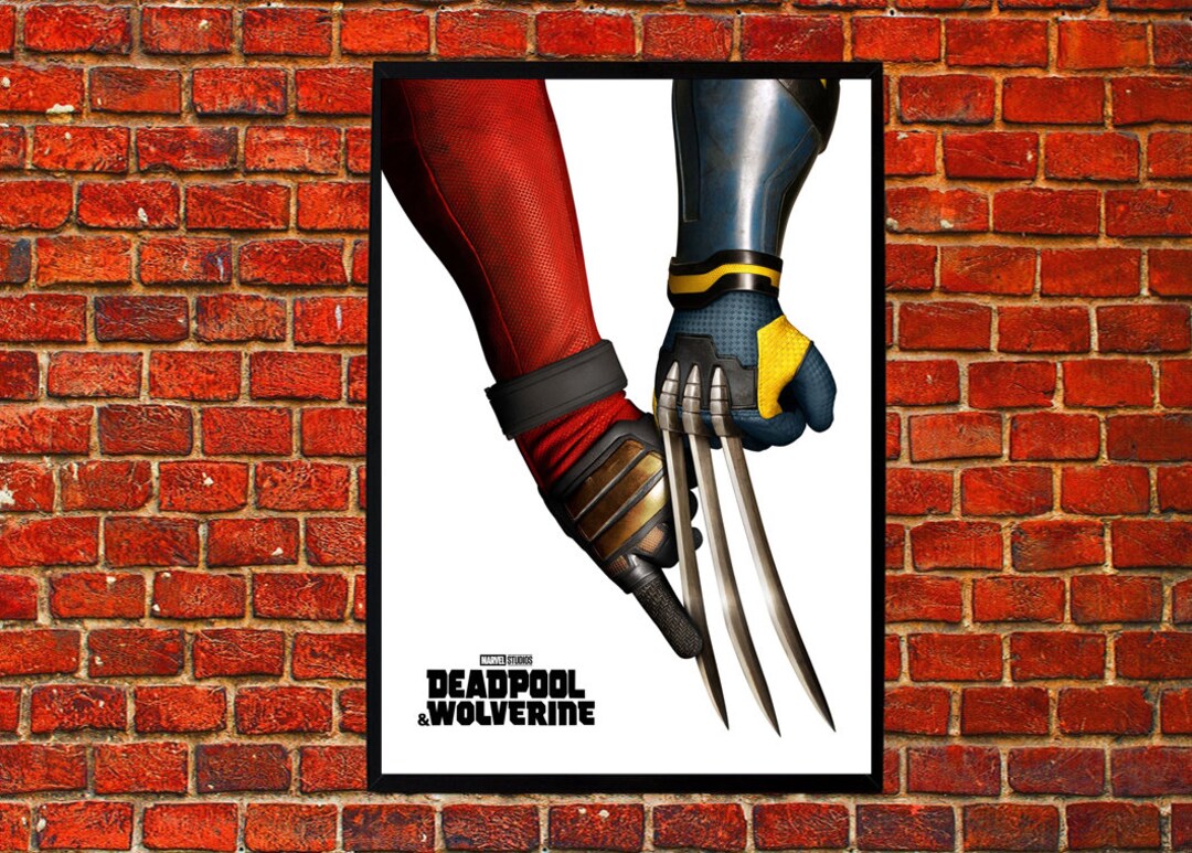 Deadpool & Wolverine 2024 Movie Film Cover Poster Avatar Print Wall Art ...