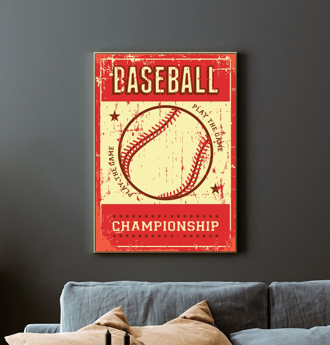Baseball Sport Propaganda Championship Pop Art Vintage Retro - Etsy