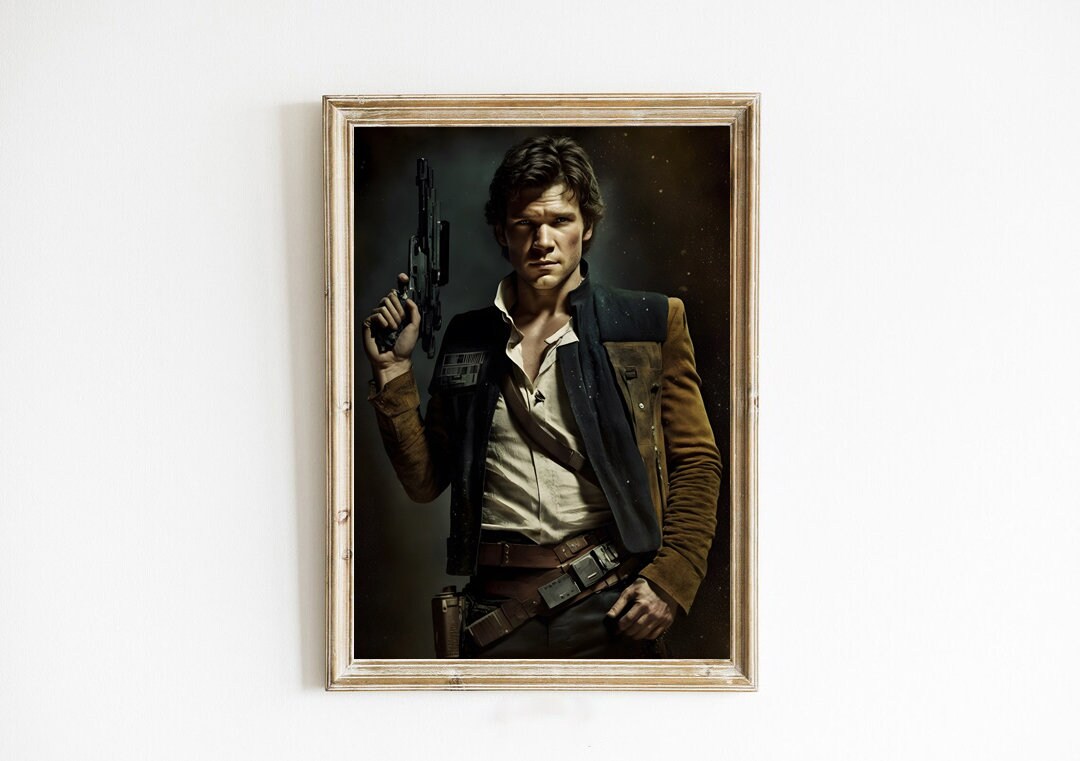 Han Solo Portrait Star Wars Universe Character Artwork Alternative ...
