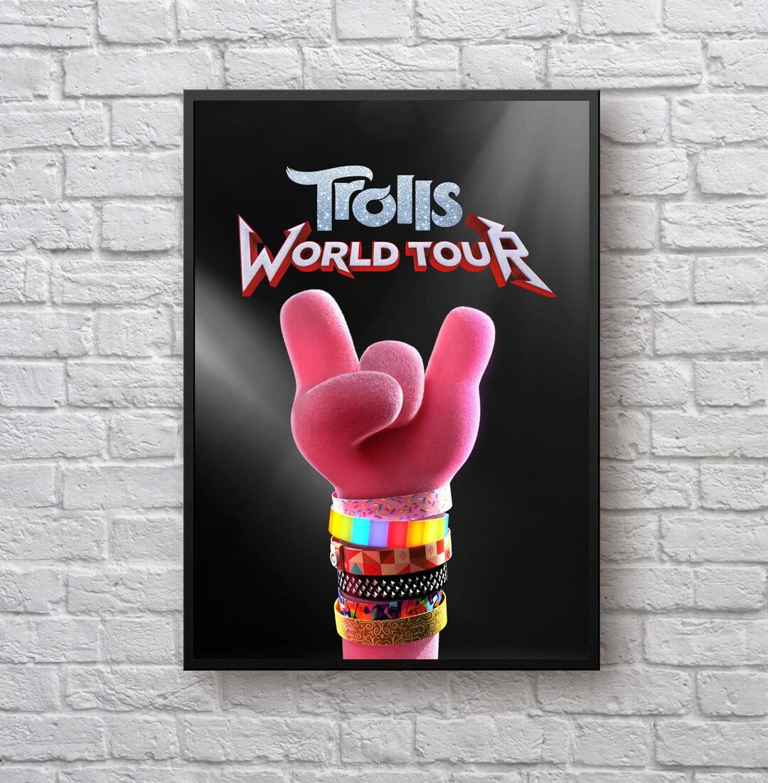 Trolls World Tour 2020 Trolls Movie Poster Print, Movie Art, Gifts for ...