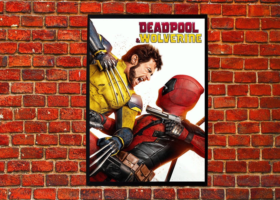 Deadpool & Wolverine 2024 Movie Film Cover Poster Avatar Print Wall Art ...