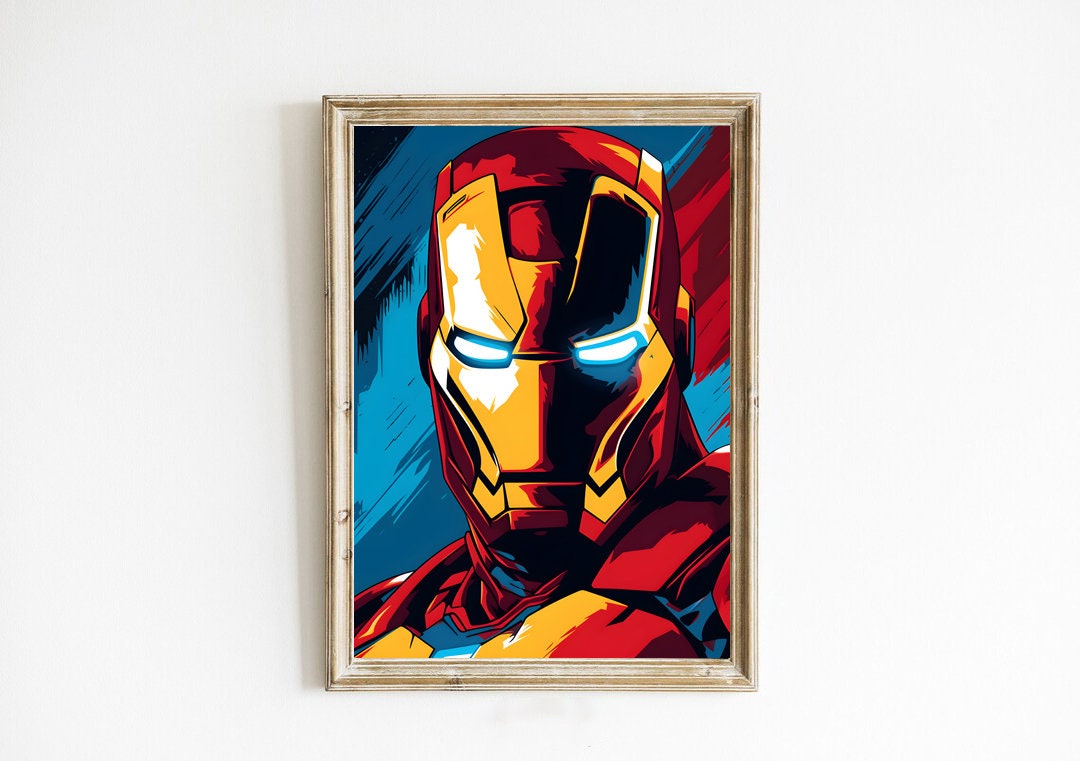 Iron Man Portrait Marvel Superhero Artwork Alternative Poster Avengers ...