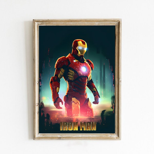 Iron Man Wall Armor Poster - Etsy