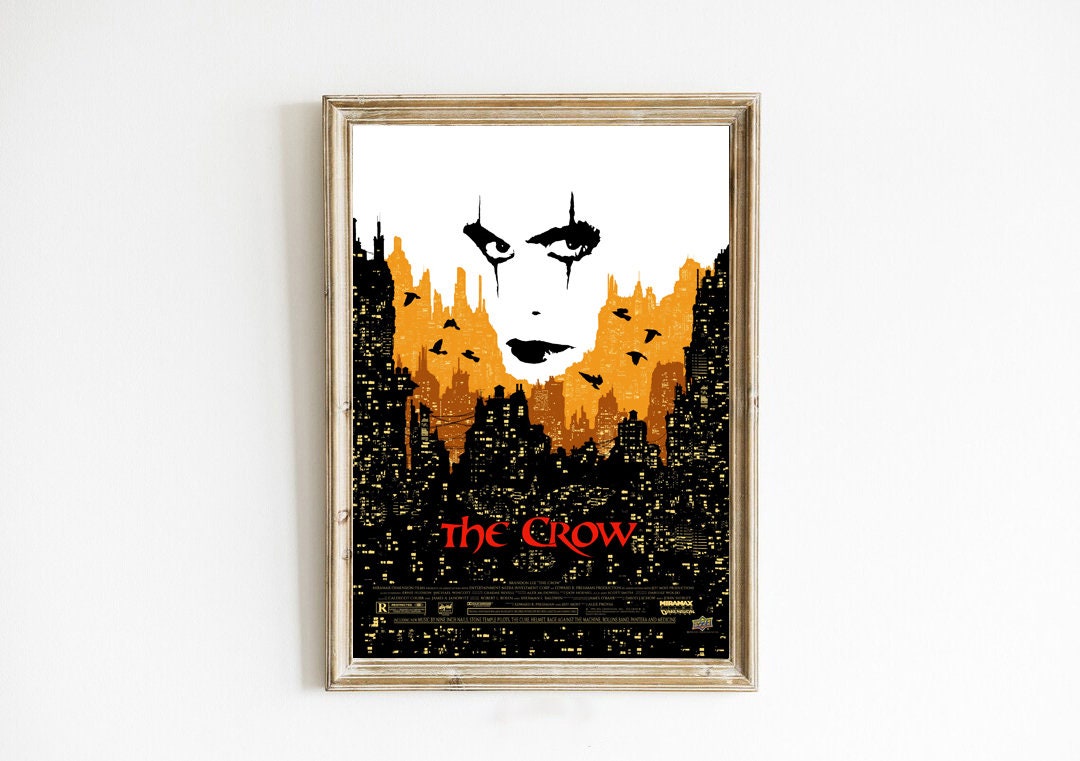 The Crow Artwork Minimal Movie Poster - Etsy