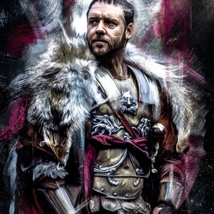 Gladiator Artwork Cover Movie Poster Canvas Matte Silk A Sizes 11х17 ...