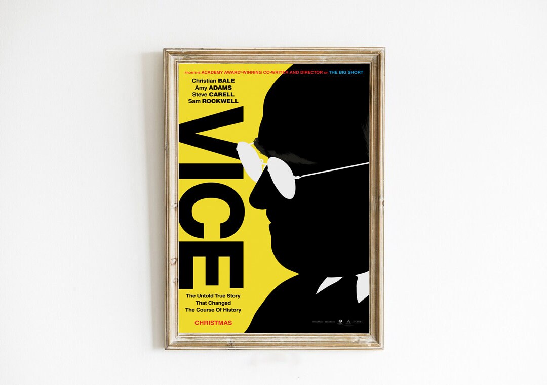 Vice the Story of Dick Cheney Movie Artwork Minimal Cover Poster - Etsy
