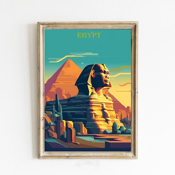 Egypt Sphinx Poster - Etsy